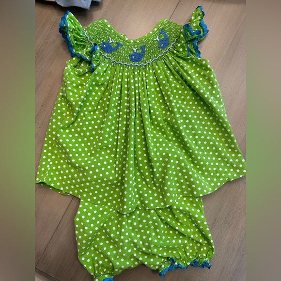 Delaney | Matching Sets | Smocked Whale Bloomer Set 3t | Poshmark